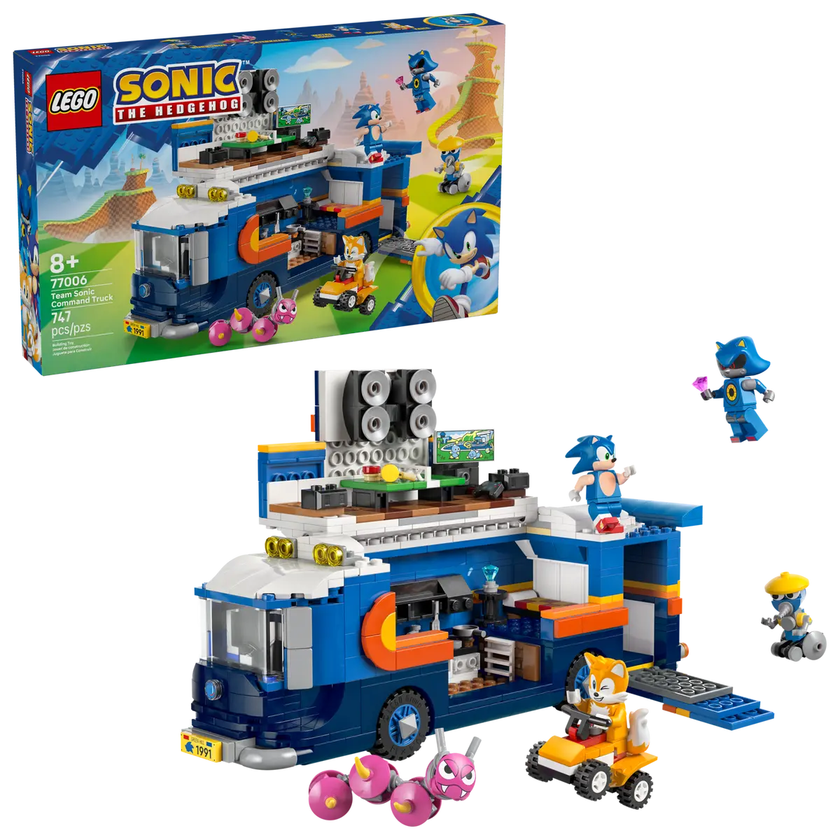 Конструктор LEGO Sonic 77006(N) Командный грузовик отряда Соника, 747 дет.