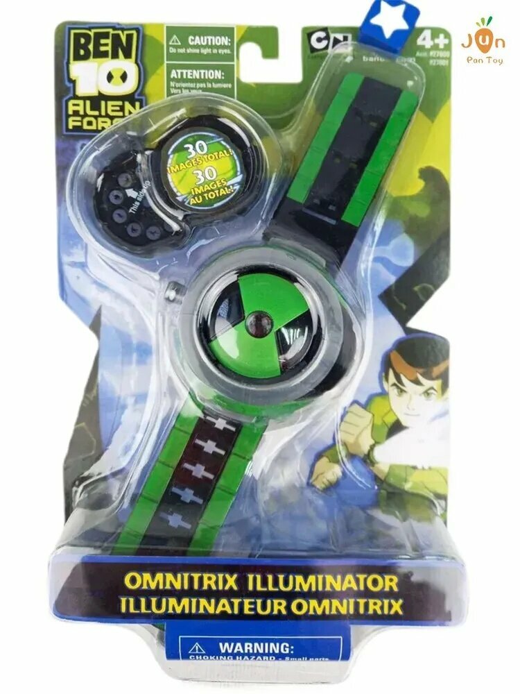 Детские игрушки Bandai Ben 10 Alien force Omnitrix Illuminator / Наручные детские проекционные часы Омнитрикс Бен Тен