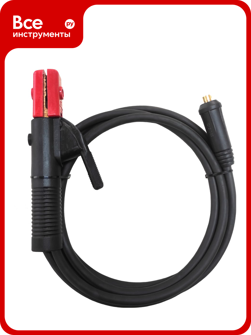 Комплект кабеля КГ16 мм с электрододержателем 3 м вилка 10-25 Профессионал