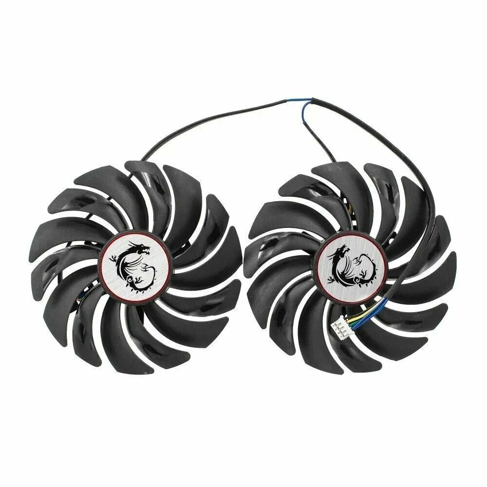 PLD10010B12HH, PLD10010S12HH. Кулеры (вентиляторы охлаждения) для видеокарты MSI 87 мм GTX 1060 1070 1080Ti RX 480 470 480 570 580