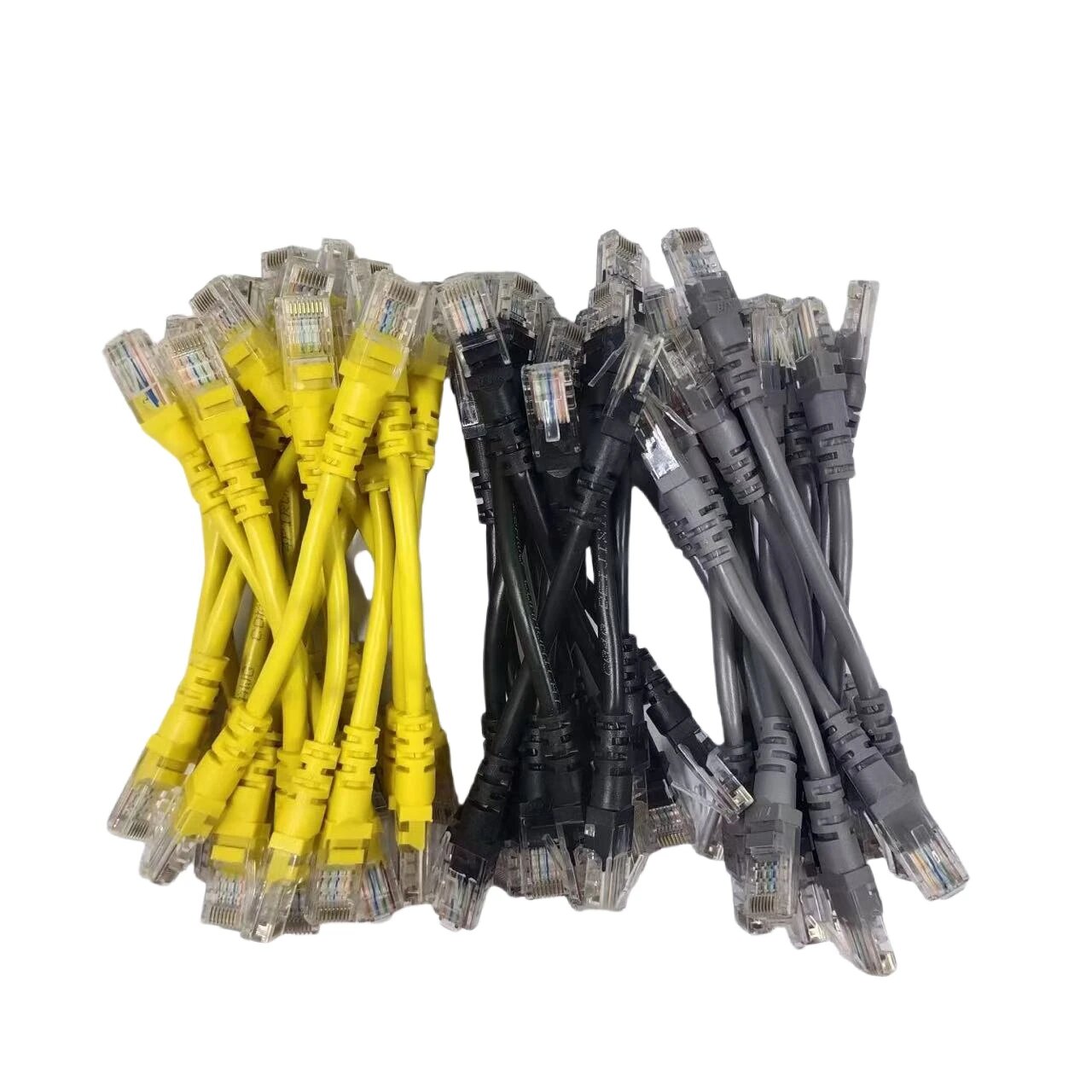 CAT5e UTP Ethernet Чистая бескислородная медь RJ45 супер пять видов готового гигабитного сверхкороткого сетевого кабеля 0,1 м 0,5 м