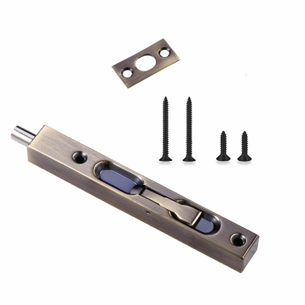 Врезная защелка для раздвижных дверей, Бронза