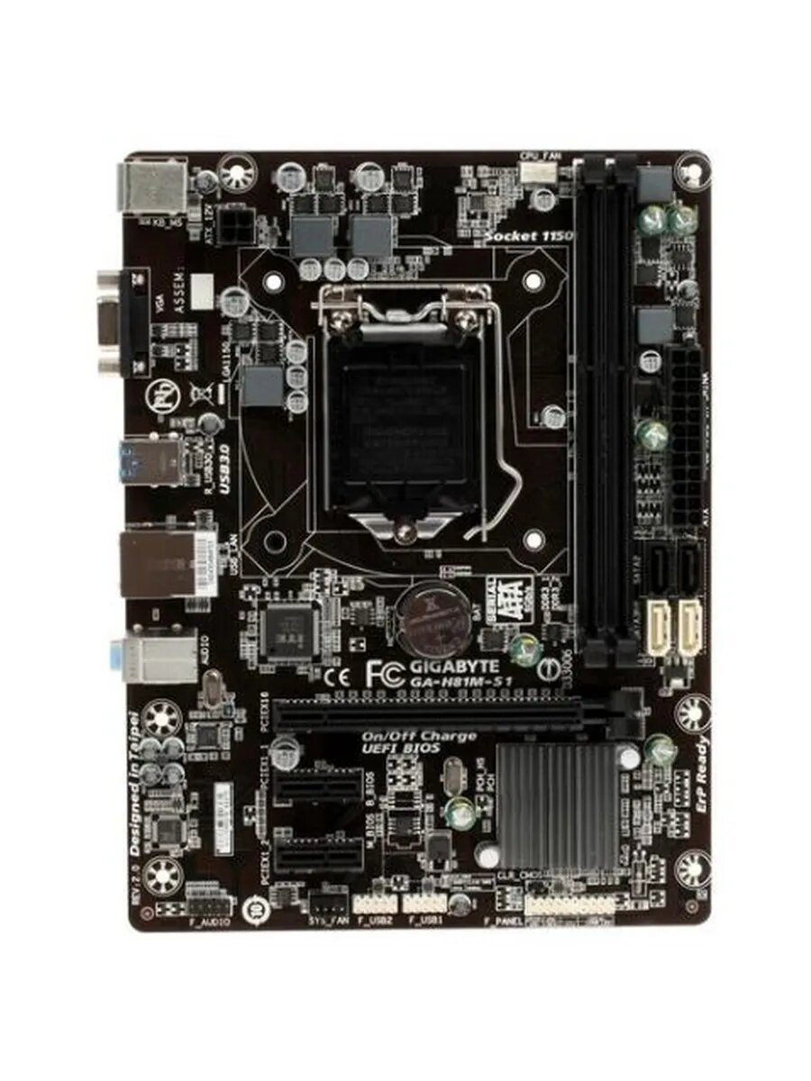 Материнская плата H81M GA-H81M-S1 - LGA 1150, DDR3