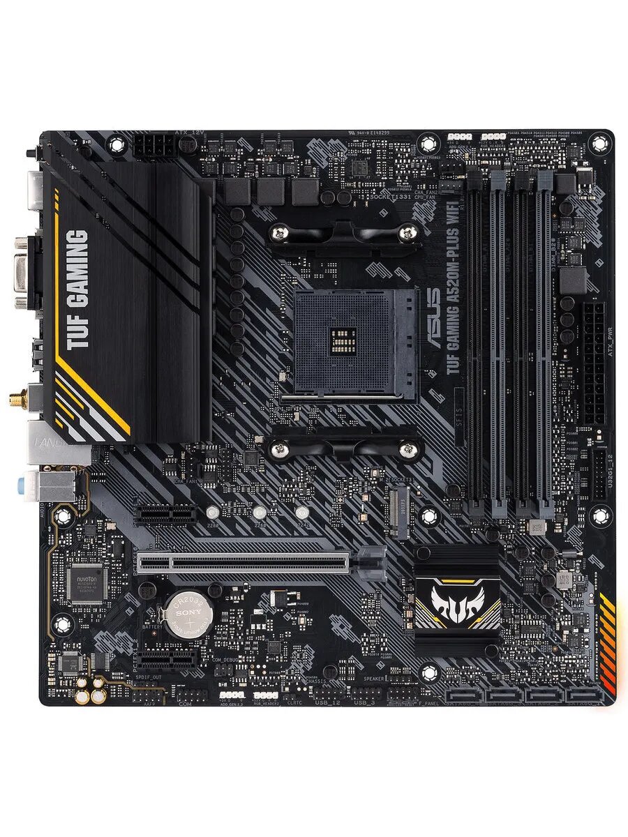 Материнская плата TUF GAMING A520M-PLUS WIFI - AM4, DDR4