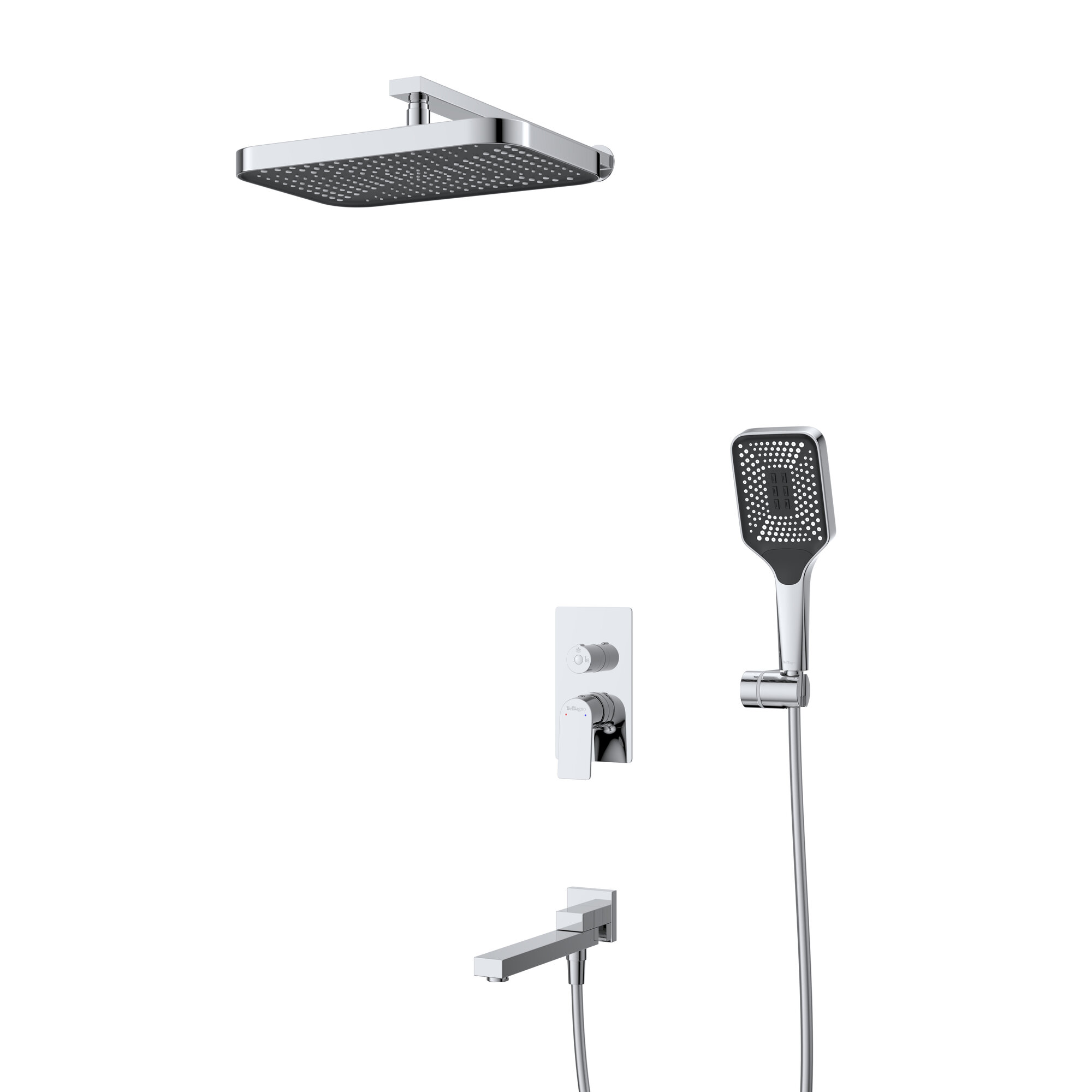 Душевой комплект BelBagno DUE DUE-VDSET-CRM