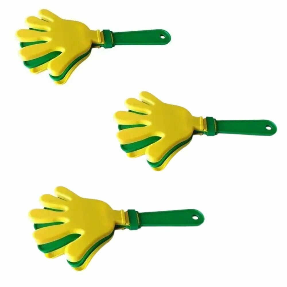 Набор болельщика - Устройство для аплодисментов - ладошки, 28 см, 3 шт