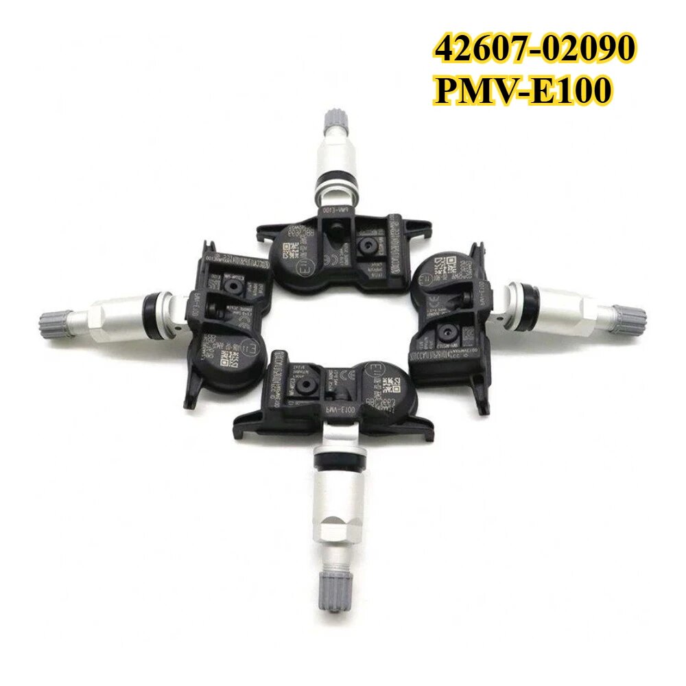 4x 42607-02090 PMV-E100 433 МГц Датчик давления в шинах TPMS для Toyota Avalon Camry Corolla 4Runner 2019- PMVE100 4260702090