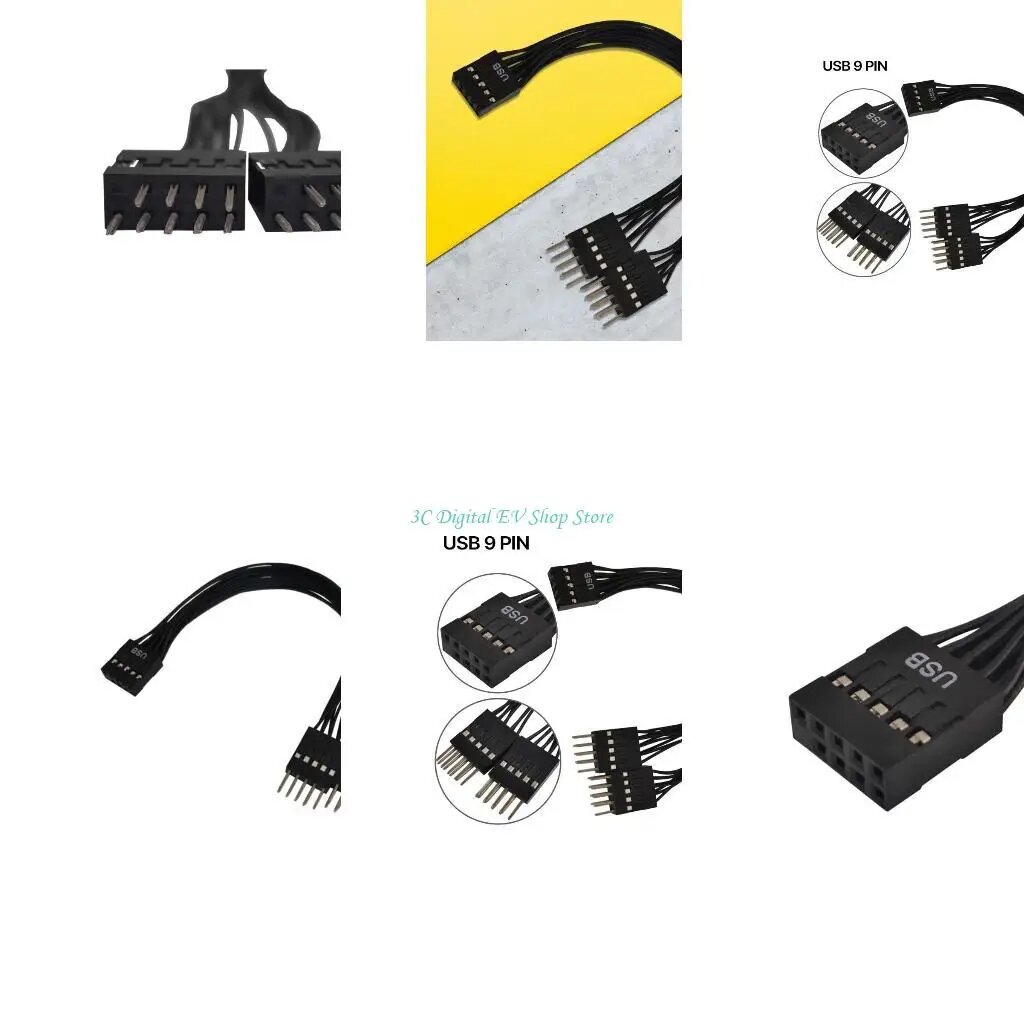 USB 9Pin разветвитель кабеля 10см