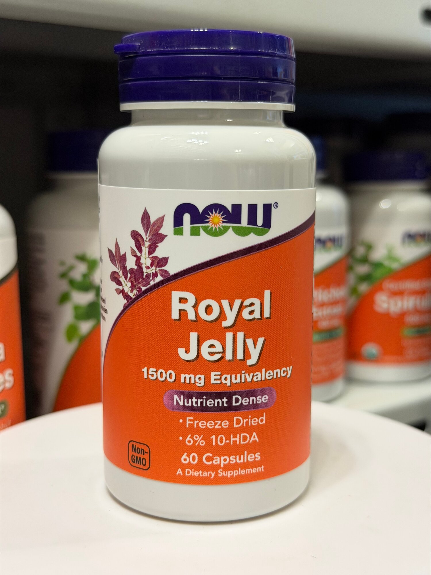 NOW Royal Jelly 1500 mg Маточное молочко для энергии и иммунитета 60 капсул