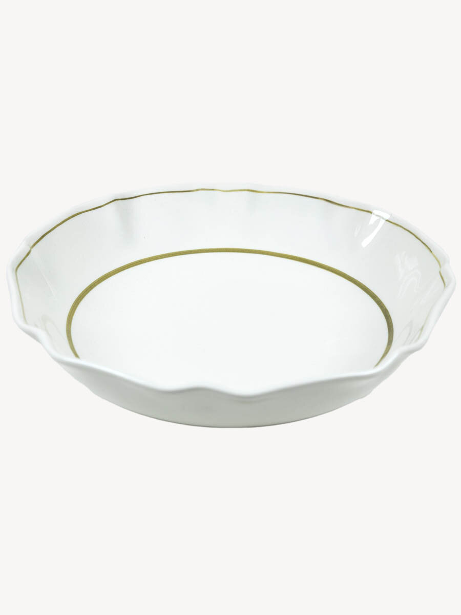 Салатник Дымов Керамика Нерль Ягодная Крыжовник, керамика, белый/зеленый