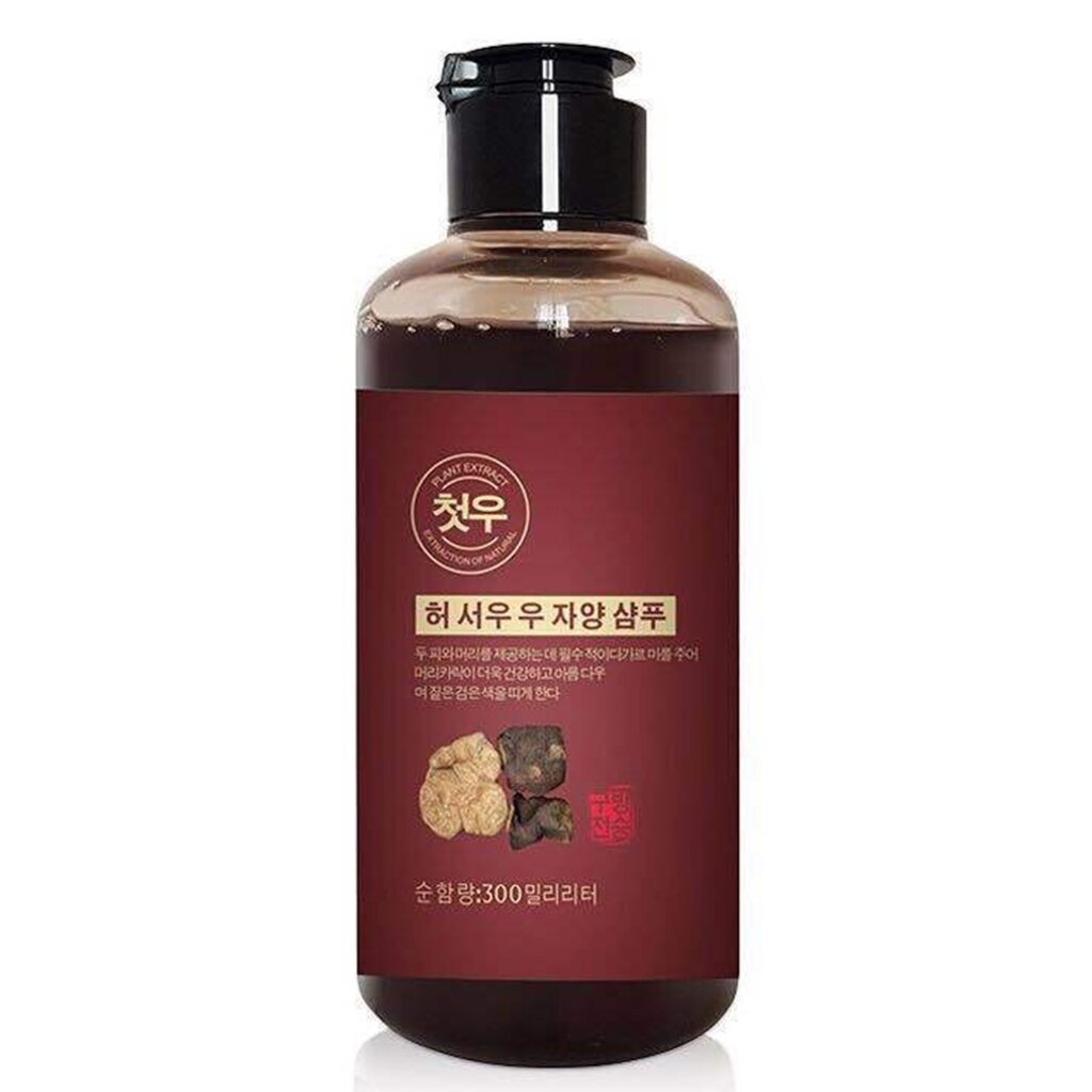 300 мл Травяного Шампуня Эффективное Средство Для Удаления Седины Против Поседения Волос