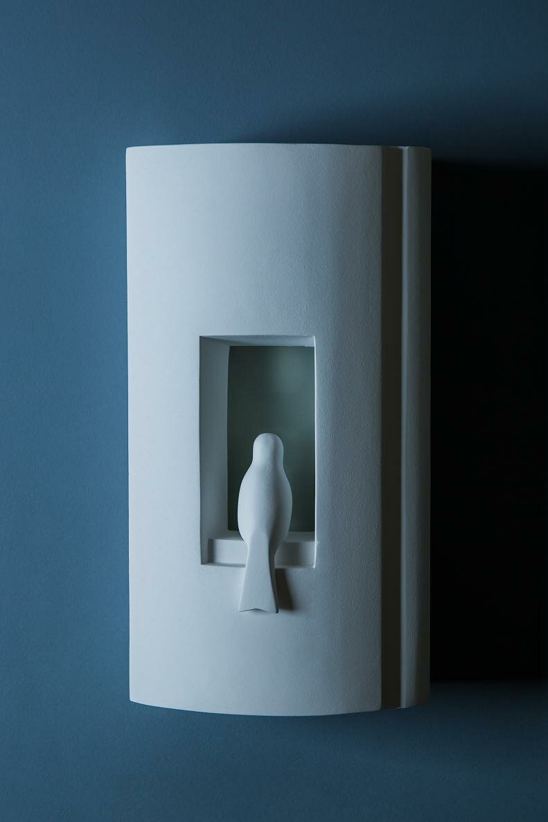 Гипсовый бра Птичка