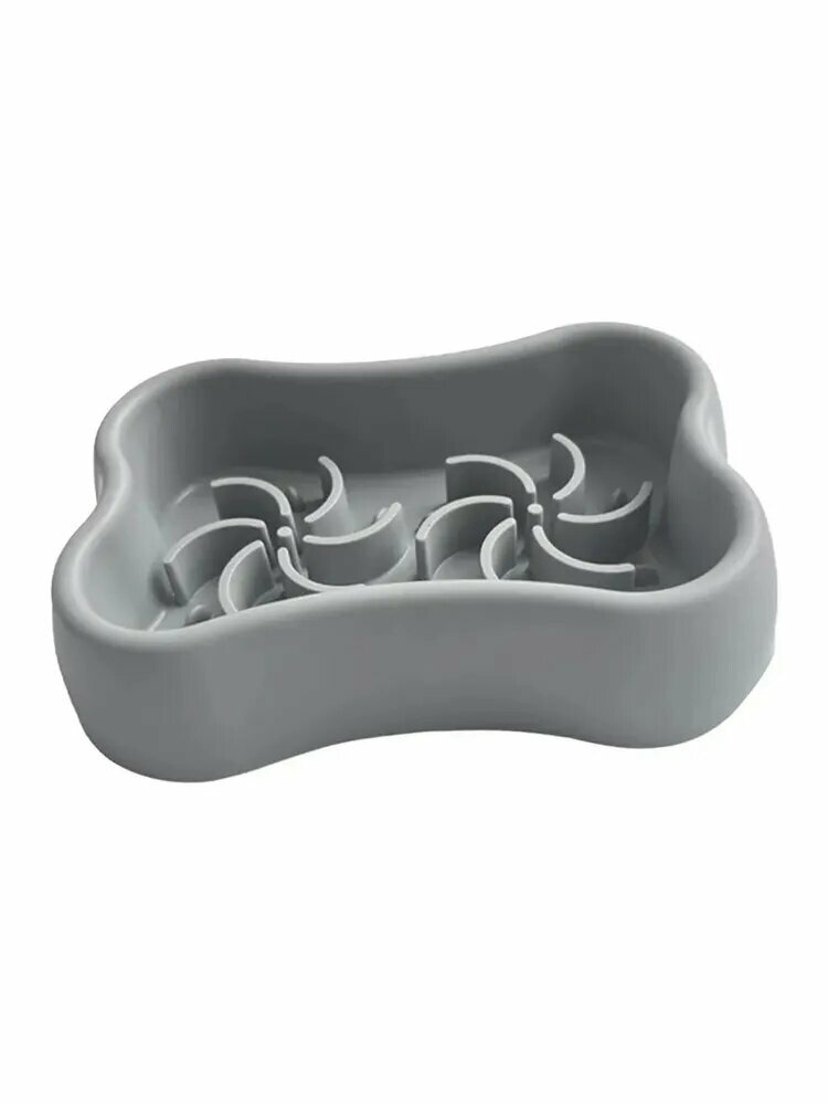 Миска для медленного кормления кошек, устойчивая, с присоской на дне, подходит для кошек и маленьких собак