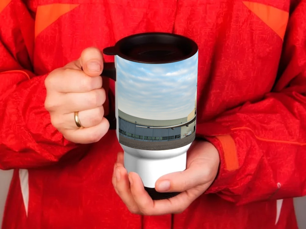 Тремокружка для авто с принтом "Самолет, фронт, кабина пилота" 0.5 л.