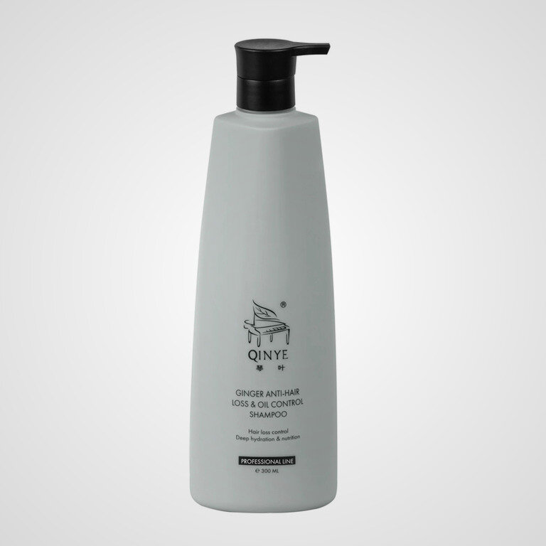 Шампунь против выпадения волос 300 мл QINYE Ginger Anti-Hair Loss & Oil Control Shampoo Шампунь 300 мл