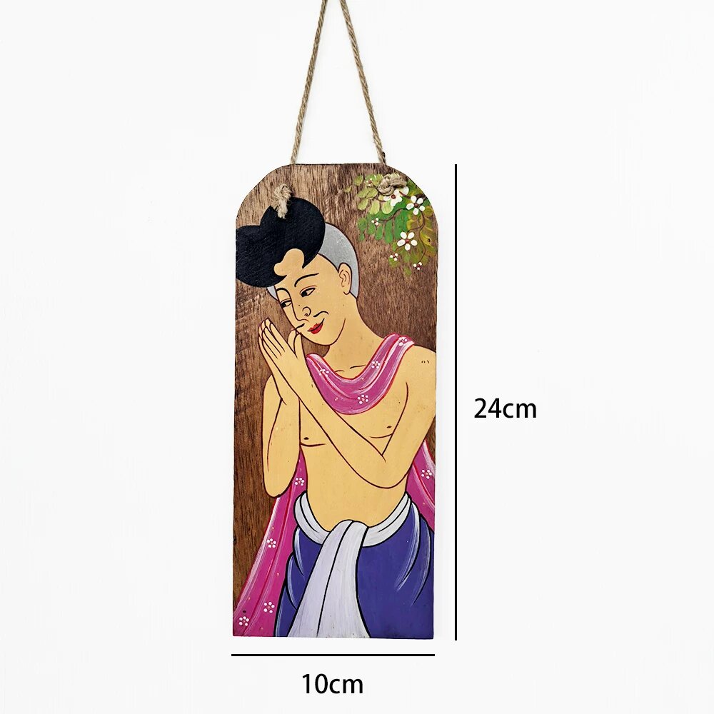 Тайские изделия ручной работы, декоративные картины, украшения для стен Юго-Восточной Азии, ручная роспись, резьба по