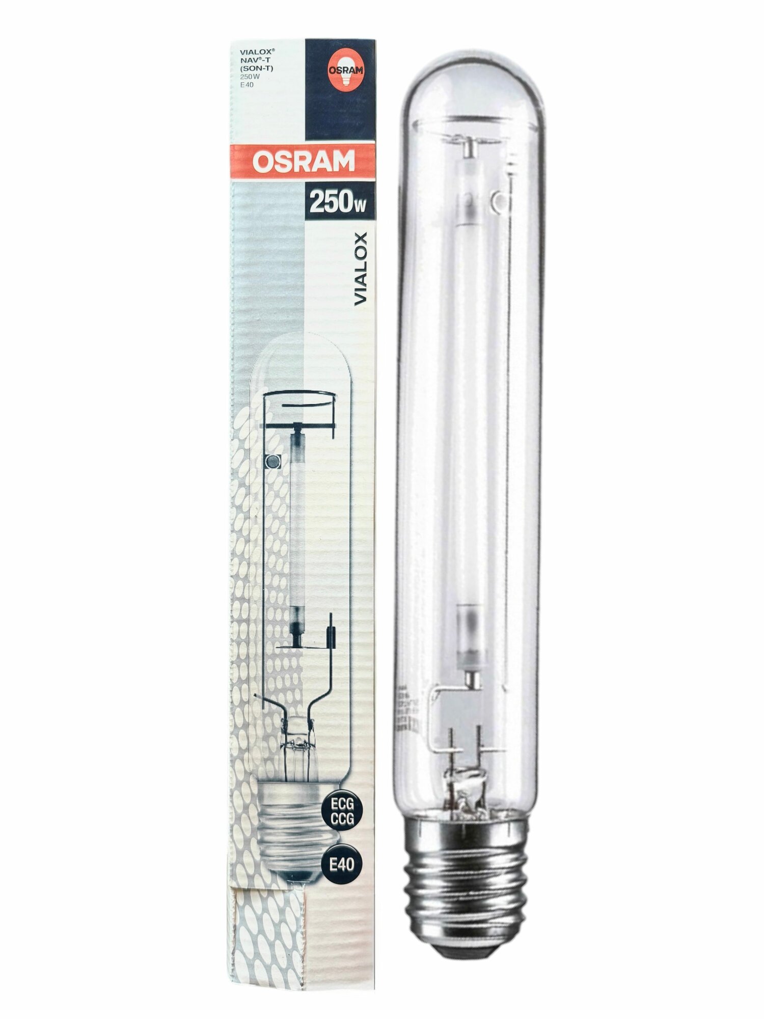 Лампа натриевая ДНаТ Osram Vialox NAV-T (SON-T) 250w E40