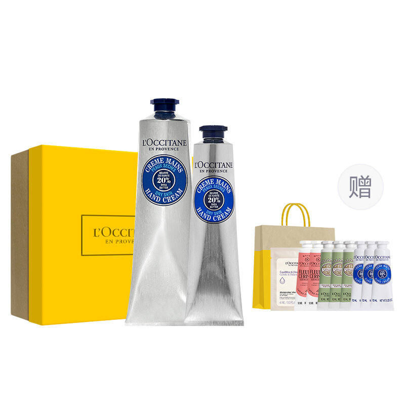 Крем для рук унисекс LOCCITANE Рождественская коллекция Потпури, серебристый, с маслом ши, ароматный, увлажняющий, восстанавливающий