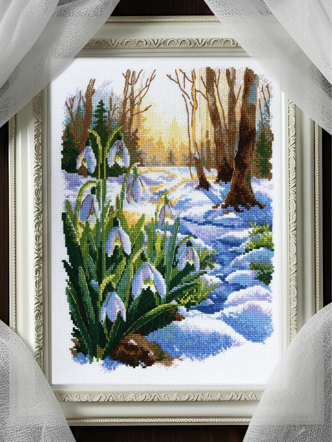 Набор для вышивания крестом Риолис, вышивка крестиком "Скоро весна" 21*30см, 2336