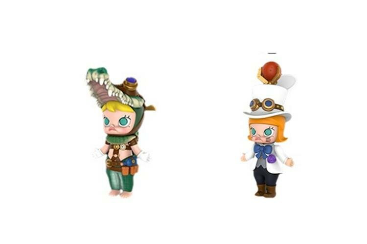 Коллекционная фигурка унисекс POP MART MOLLY Steampunk, Confirmed-Crocodile Gabardine+Punk Grid (Open)