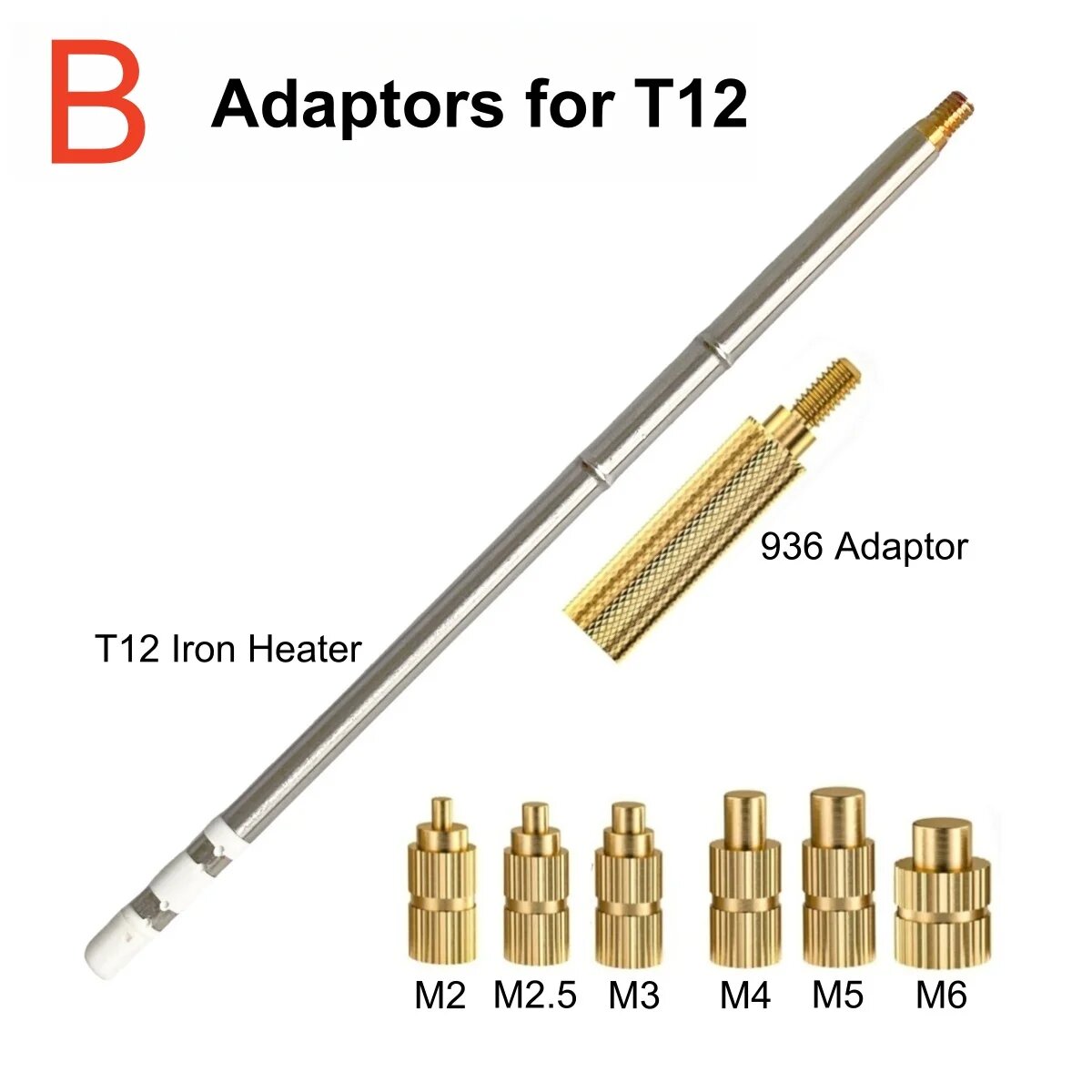 Адаптеры для паяльника T12 M2.5-M6