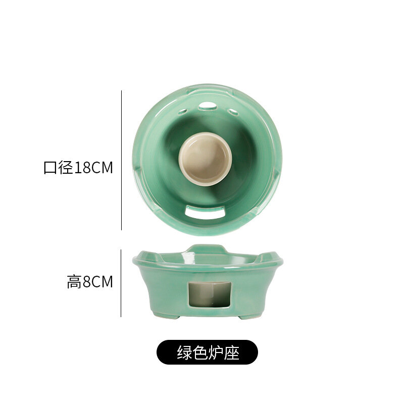 Керамическая спиртовая горелка для ресторана, основа для горячего горшка, удобная для улицы, твердый спиртовой свечной топливный баллон, аксессуары для горелки