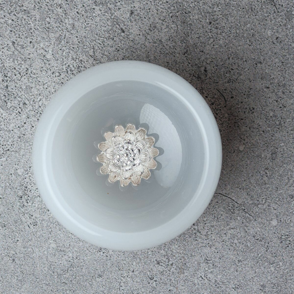 Пиала Цветок Лотоса, Нефритовый Фарфор, 50 мл.