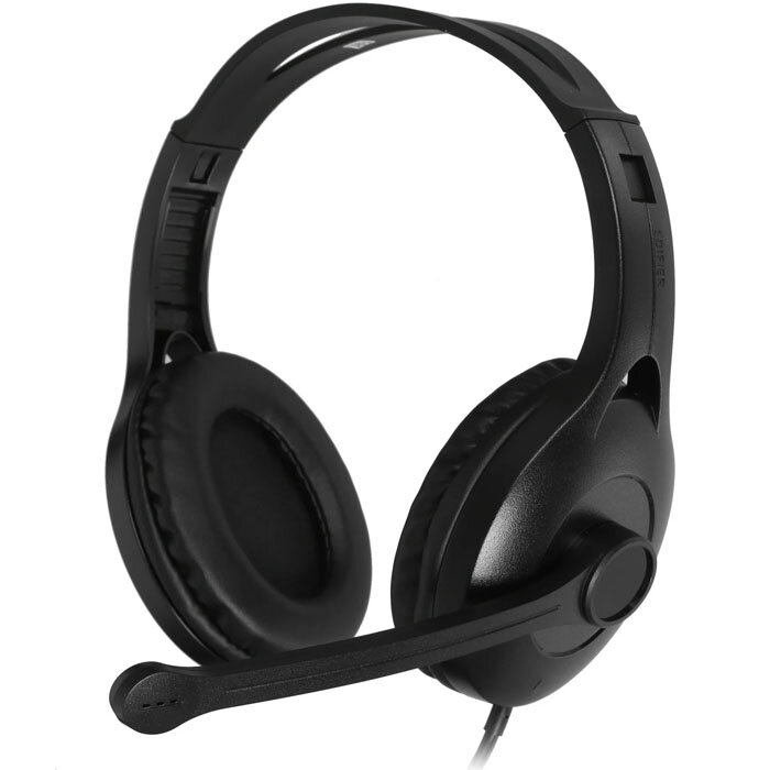 USB-A наушники с микрофоном Edifier USB K800 полноразмерная компьютерная гарнитура - 2.8 метра, чёрная