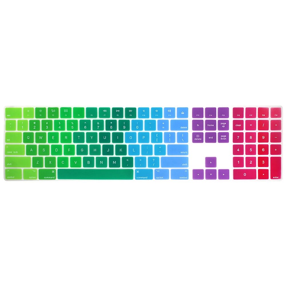 Силиконовая накладка на клавиатуру HRH для Apple Magic Keyboard с цифровой клавиатурой