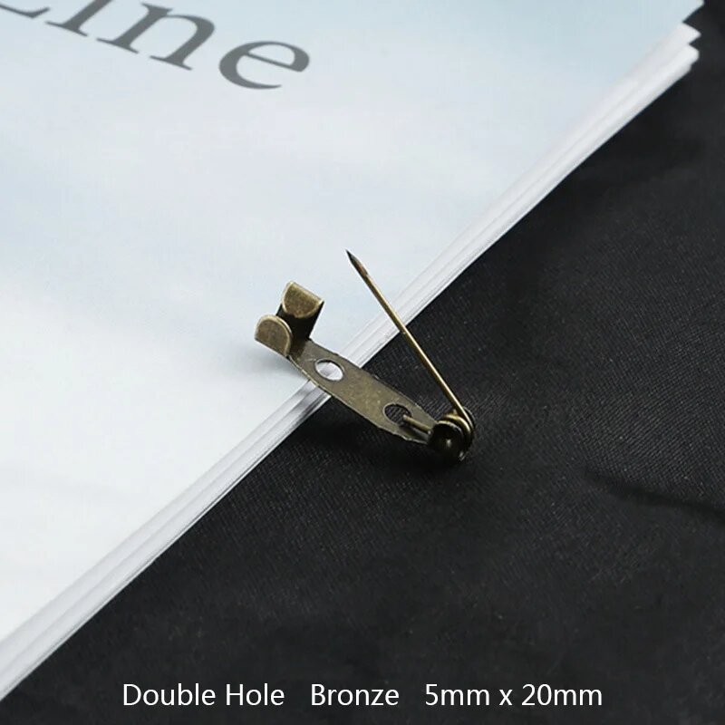 Пустая основа для броши, булавки «сделай сам», зажимы для безопасной броши, булавки, аксессуары для изготовления ювелирных изделий, 10 шт./набор, 15 мм/20 мм/25 мм/30 мм/35 мм