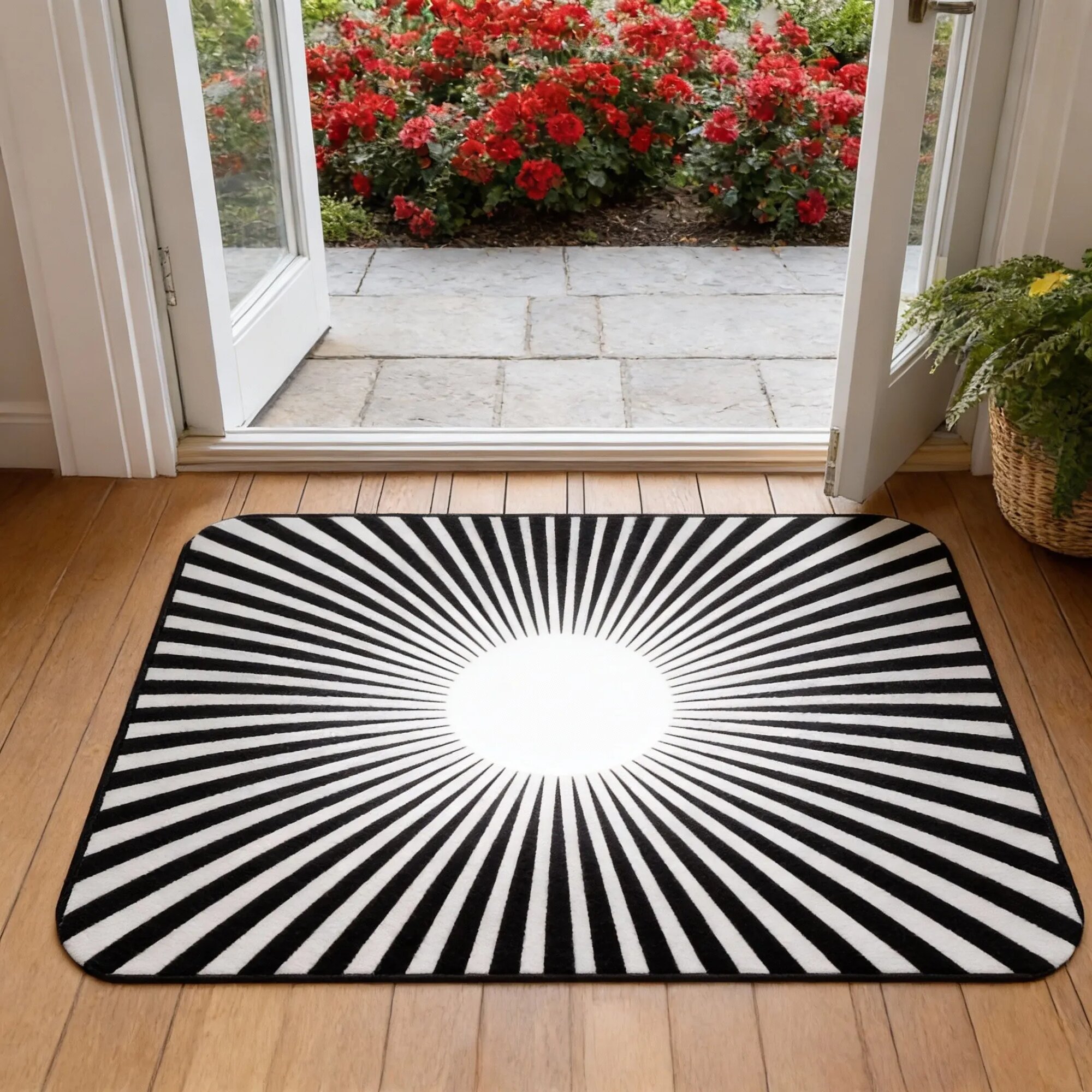 Водонепроницаемый полиэстеровый коврик 3D Illusion Black Hole Черный, 120x160cm47x63in, LF-260102083