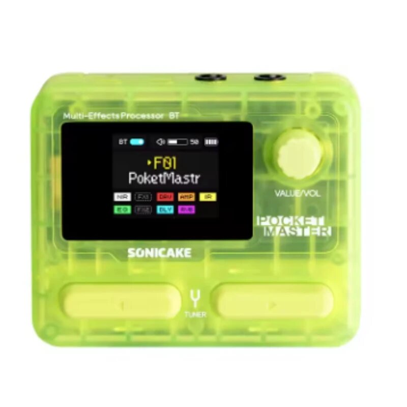 SONICAKE Pocket Master - многоэффектный процессор для гитары, зеленый