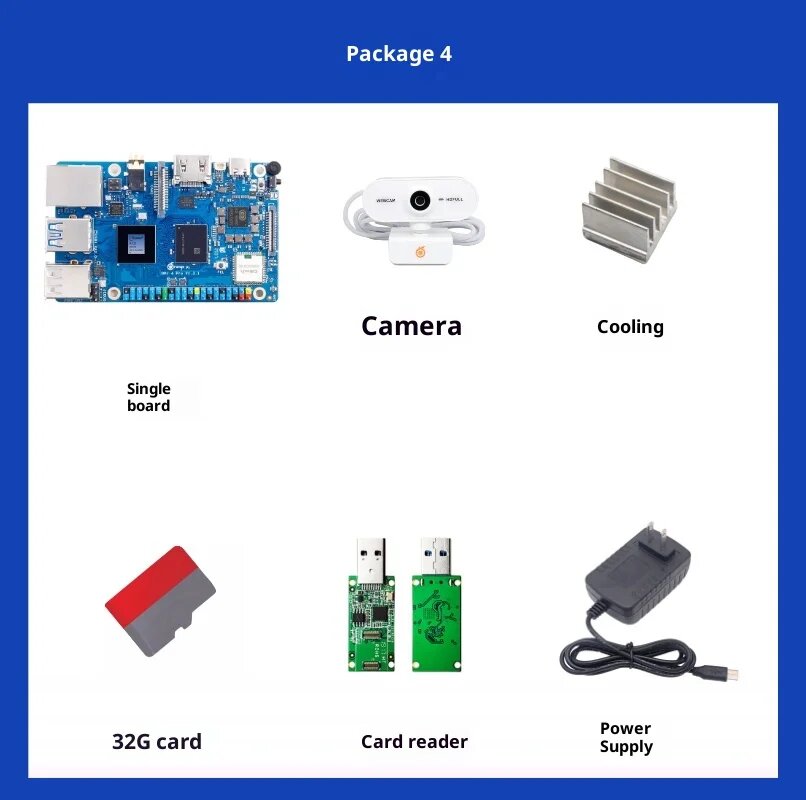 Orange Pi 4 Pro, 4G single board, Package 4