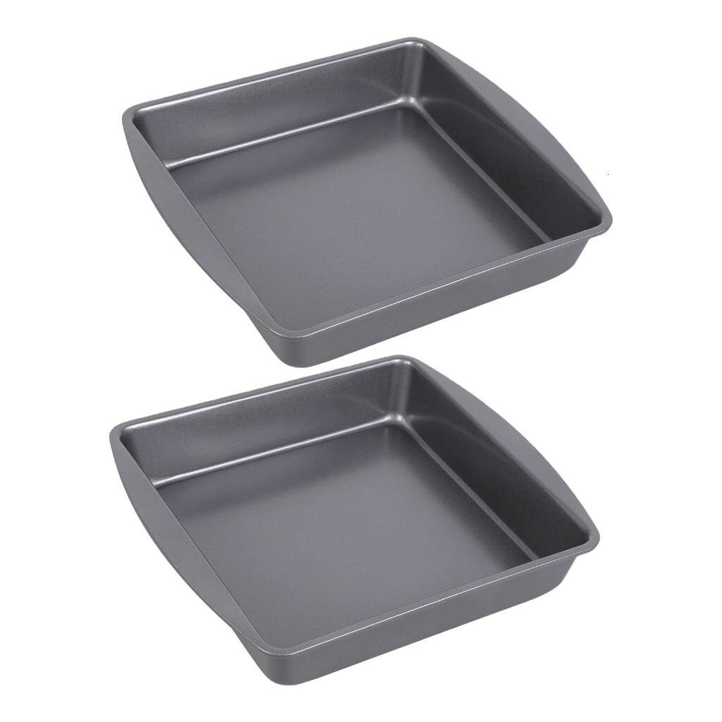 Квадратная чугунная форма для запекания, 2 шт.