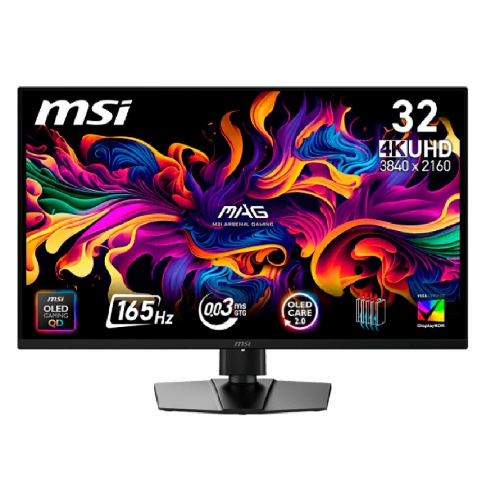 Монитор MSI MAG 31.5" 322UP QD-OLED E16 Black QD-OLED 3840x2160 165Hz 0.03ms 250cd 178/178 2xHDMI DisplayPort
