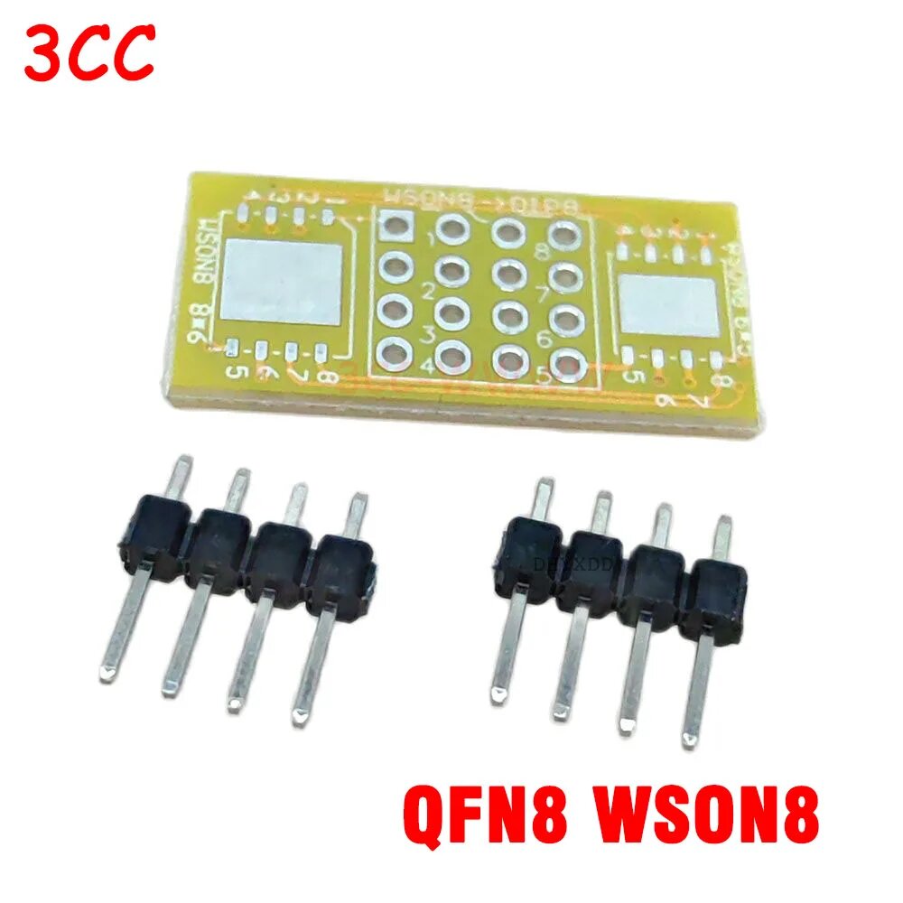 1 шт. 2 адаптера программатора WSON8 к DIP8 QFN8/DFN8 к DIP8 и WSON8/MLF8 к DIP8, разъем