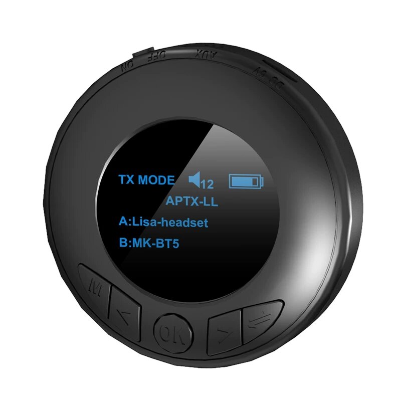 Bluetooth 5.1 Аудиоадаптер с голосовым низколатентным APTX LL и пробным B3M
