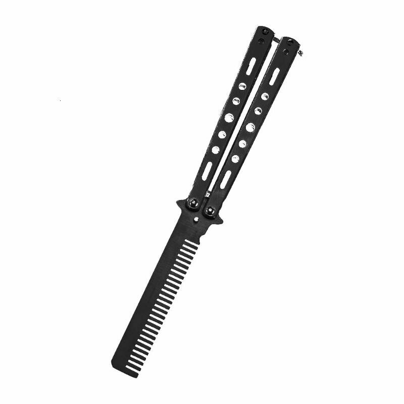 Складной бабочковый гребень для кемпинга, Черный гребень
