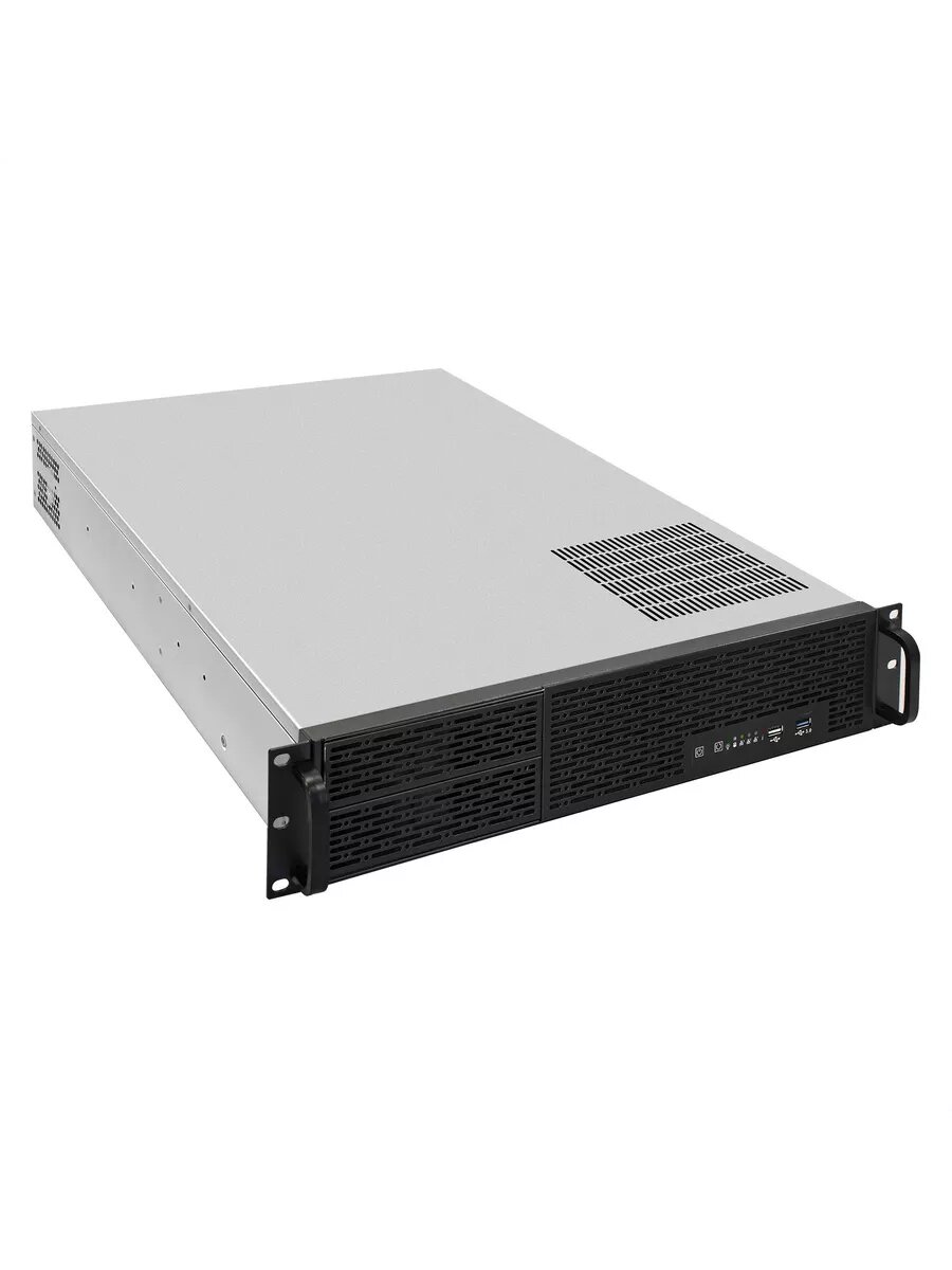 Корпус серверный ExeGate Pro 2U650-06/2U2098L EX234959RUS черный, 7 слотов, ATX, без БП