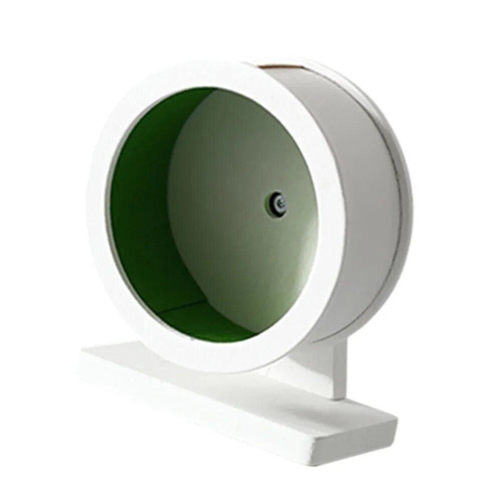 Деревянное бесшумное колесо для хомяков 15 см с устойчивой основой для упражнений и игр.