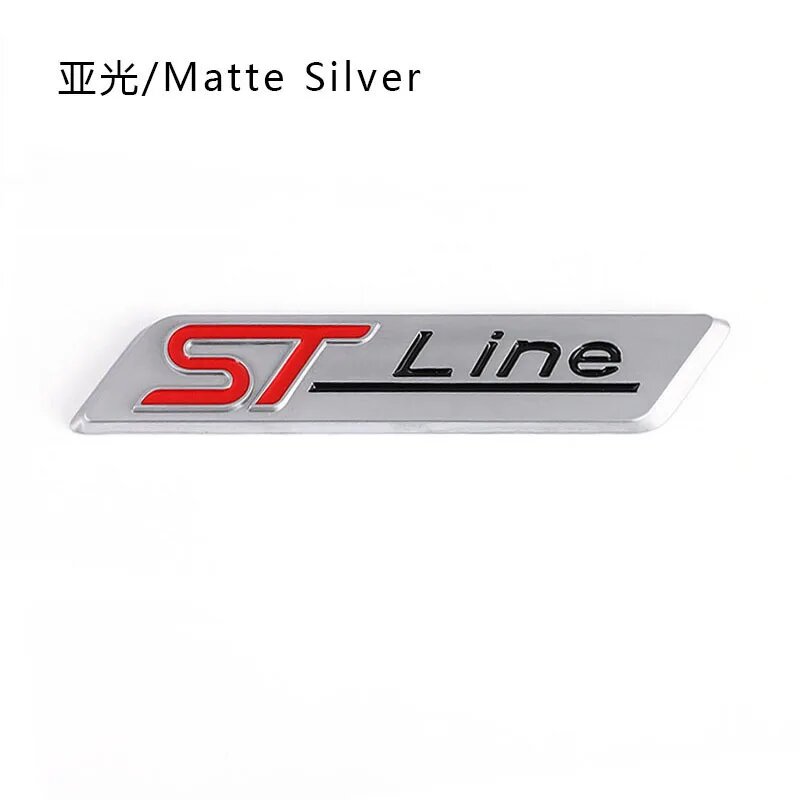 3D Металлическая Автомобильная наклейка ST Line, эмблема, значок, наклейки для Ford Matte ST Line