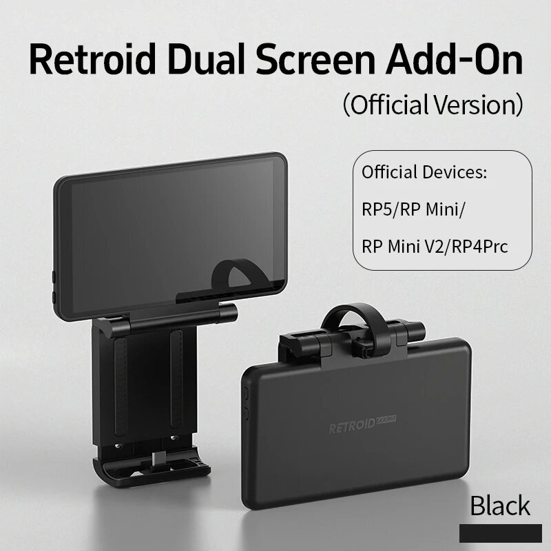 Retroid Dual Screen OLED Black для RP5/RP Mini/RP Mini V2/RP4 Pro