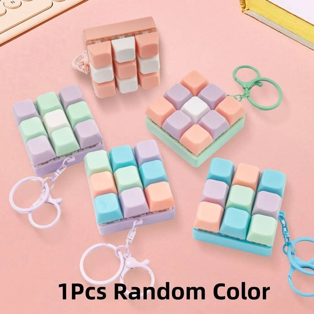 Антистресс брелок-клавиатура, цвет B-1pcs random