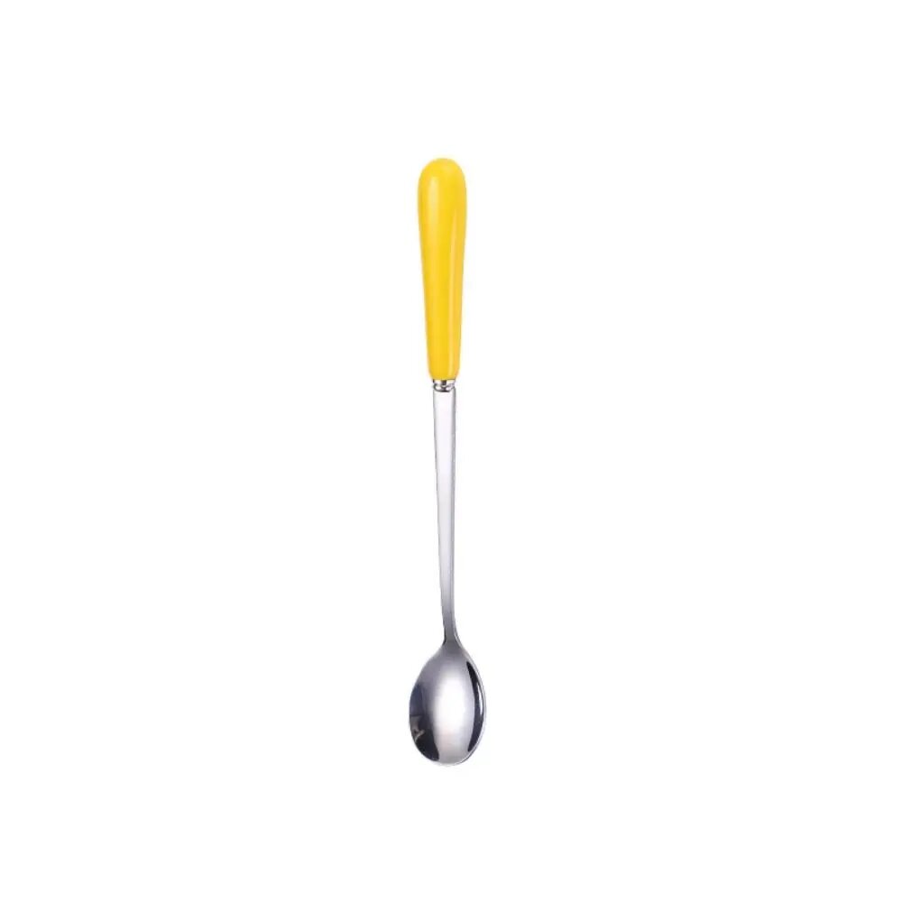 Кофейная ложка KECTTIO керамическая ручка нержавеющая сталь yellow-M