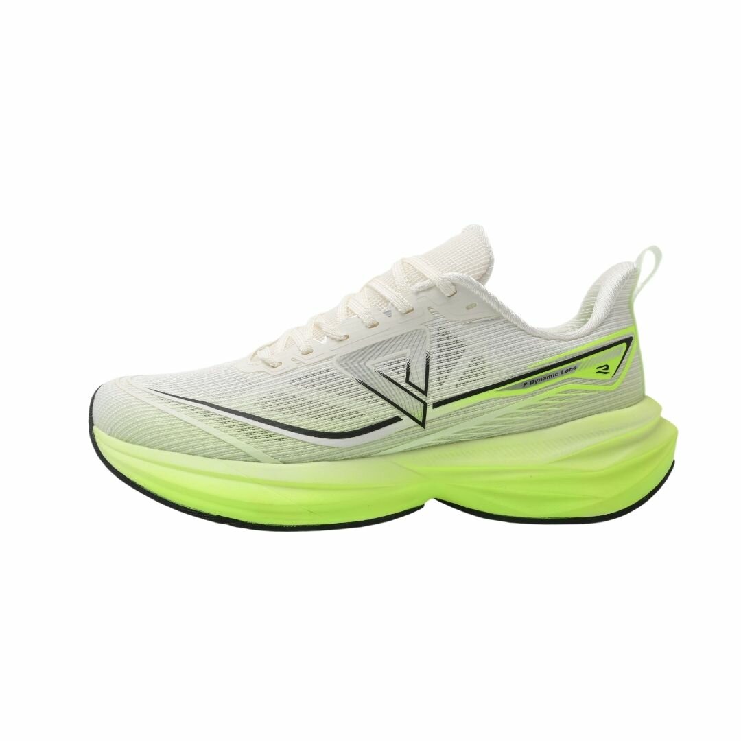 Кроссовки PEAK Running, размер US 11, White/Green — фото 1