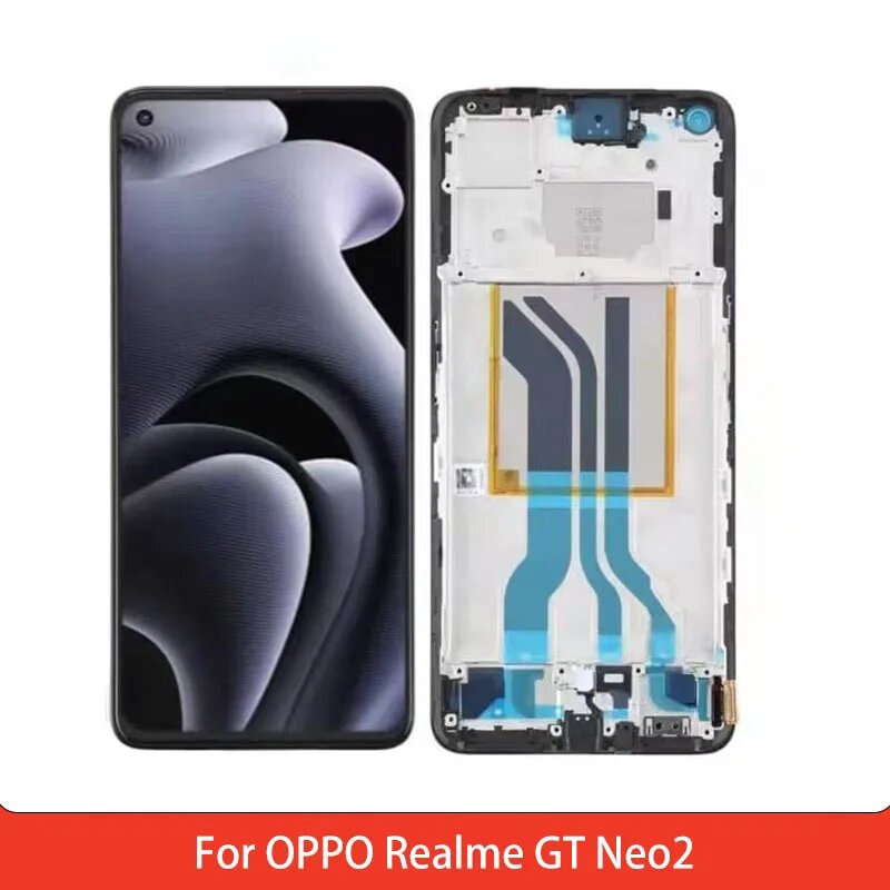 TFT ЖК-экран для OPPO Realme GT Neo2 ЖК-дисплей с рамкой, сенсорный экран с запасными частями в сборе Dgitizer