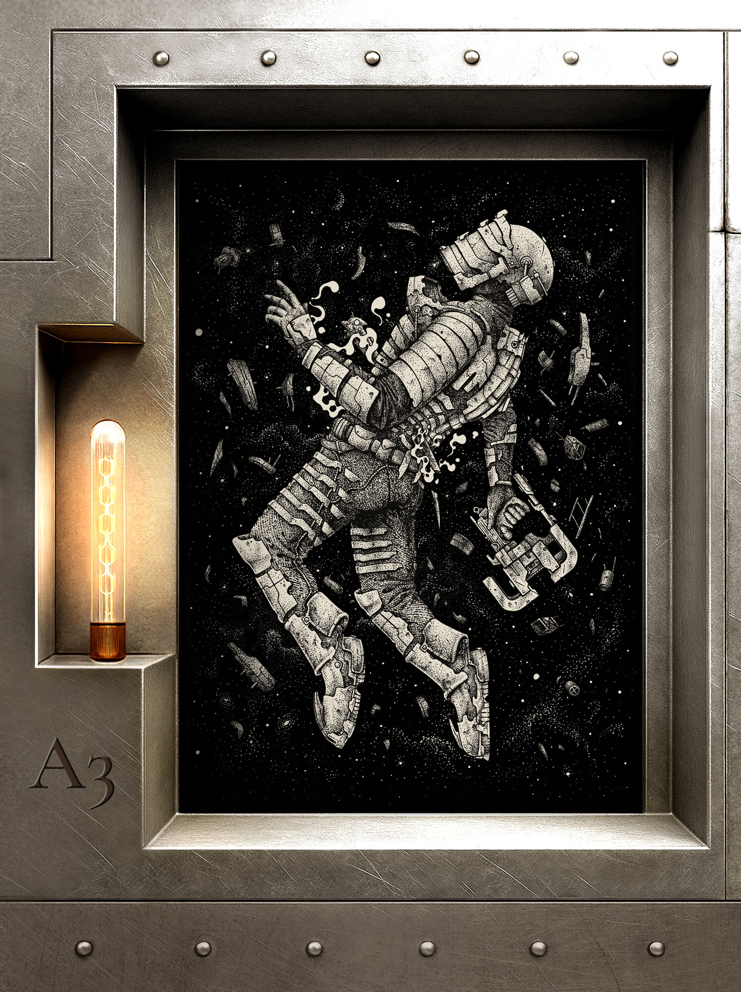 Постер Dead Space - Плакат Dead Space - "Айзек Кларк" - Формат А3