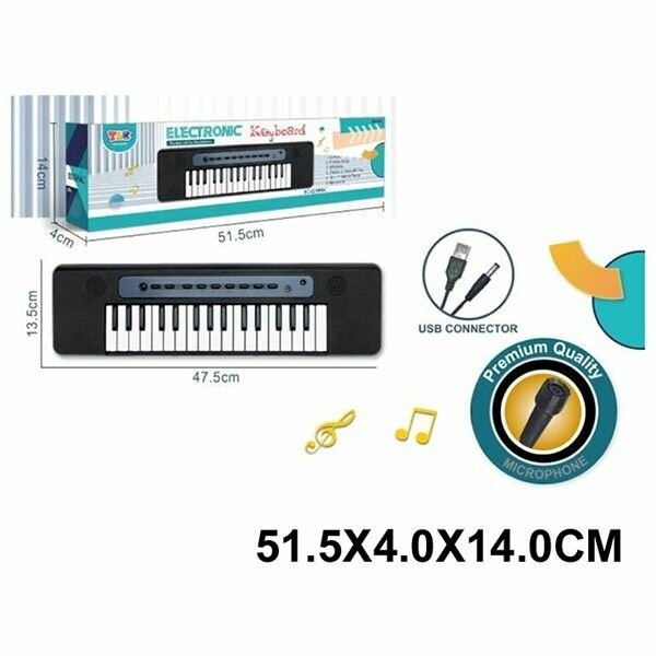 Синтезатор детский Китайская игрушка1 32 клавиши, микрофон, для детей от 3 лет 2434456