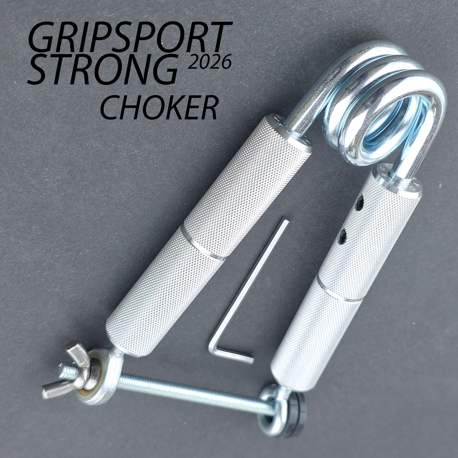 Эспандер кистевой регулируемый GRIPSPORT STRONG PRO+CHOKER. Уровень супертяж.