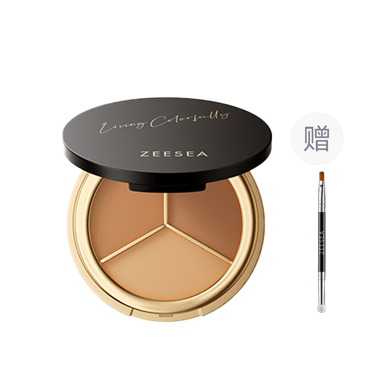 Тонизирующий корректор женский ZEESEA без следа, оттенок Tricolor Concealer, увлажняющий консилер, 5733485
